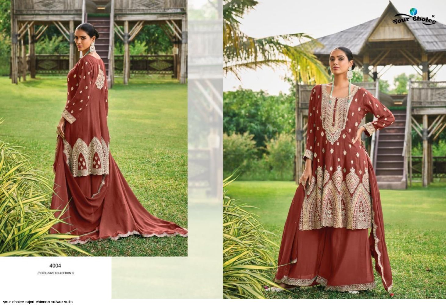 Your Choice RAJORI CHINNON SALWAR SUITS