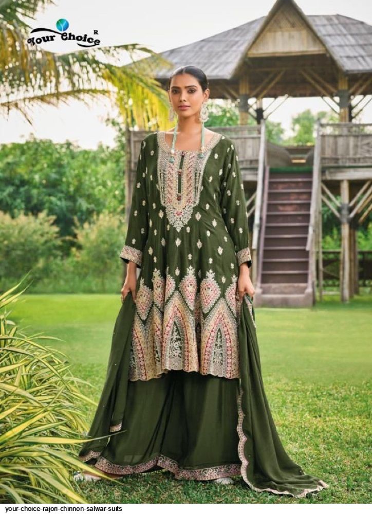 Your Choice RAJORI CHINNON SALWAR SUITS