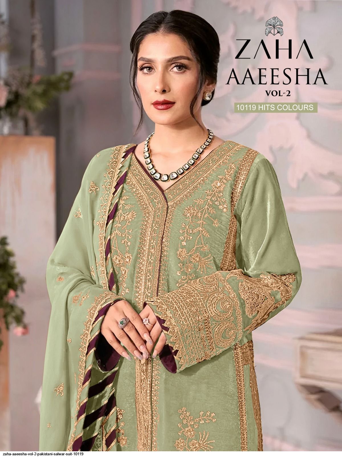 ZAHA AAEESHA VOL 2 Pakistani SALWAR SUIT 10119