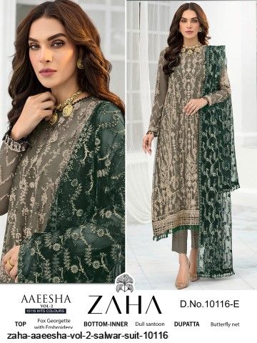 ZAHA AAEESHA VOL 2 SALWAR SUIT 10116