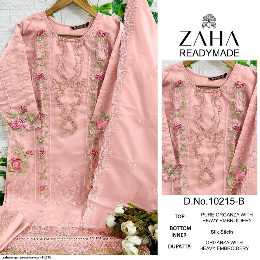 ZAHA ORGANZA SALWAR SUIT 10215