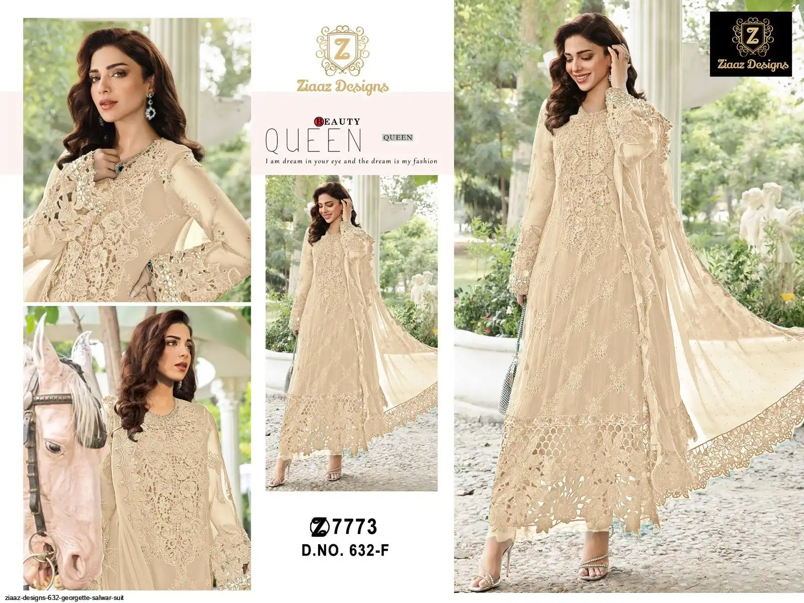 ziaaz Designs 632 georgette salwar suit