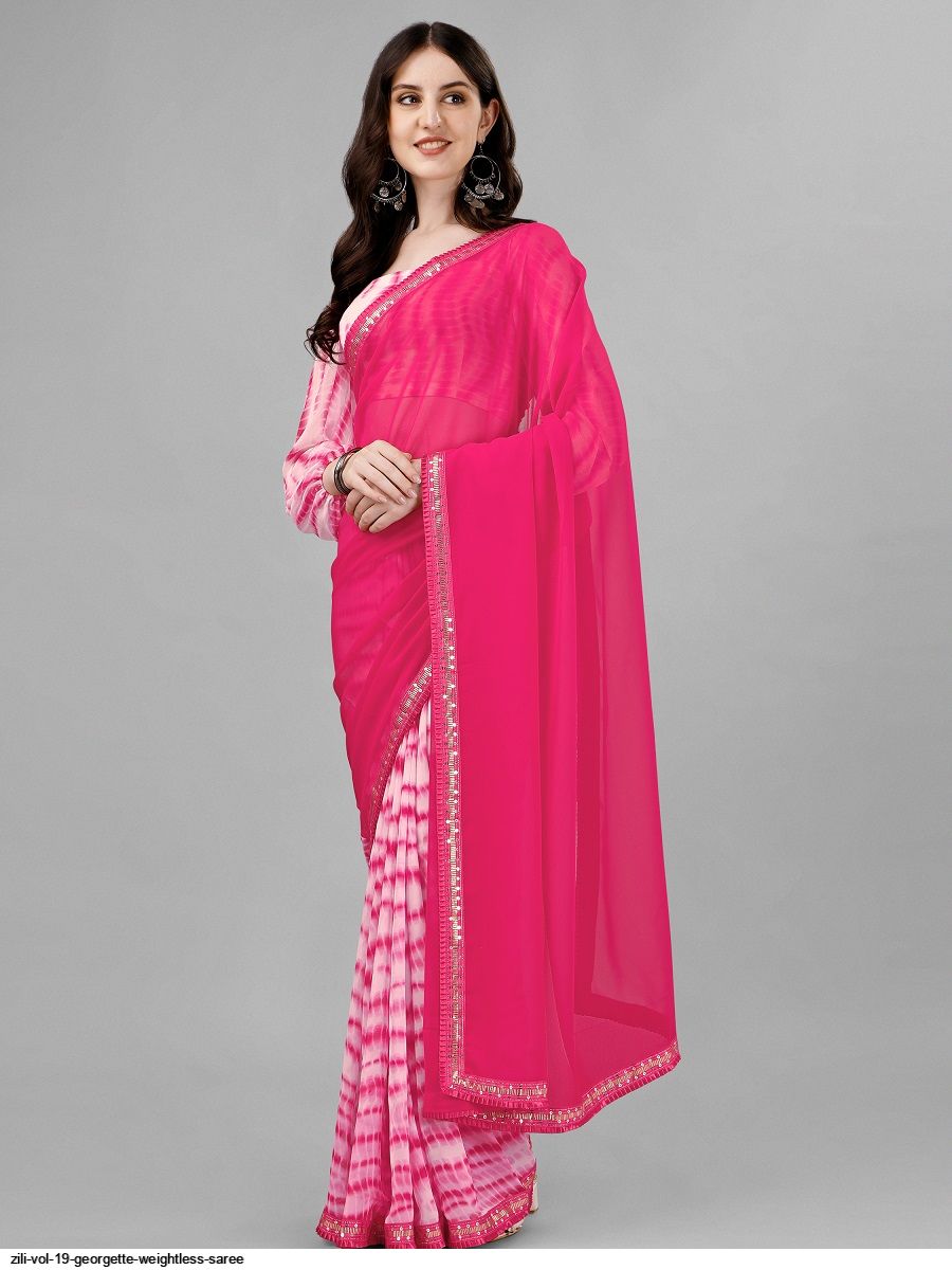 ZILI vol 19 GEORGETTE WEIGHTLESS saree
