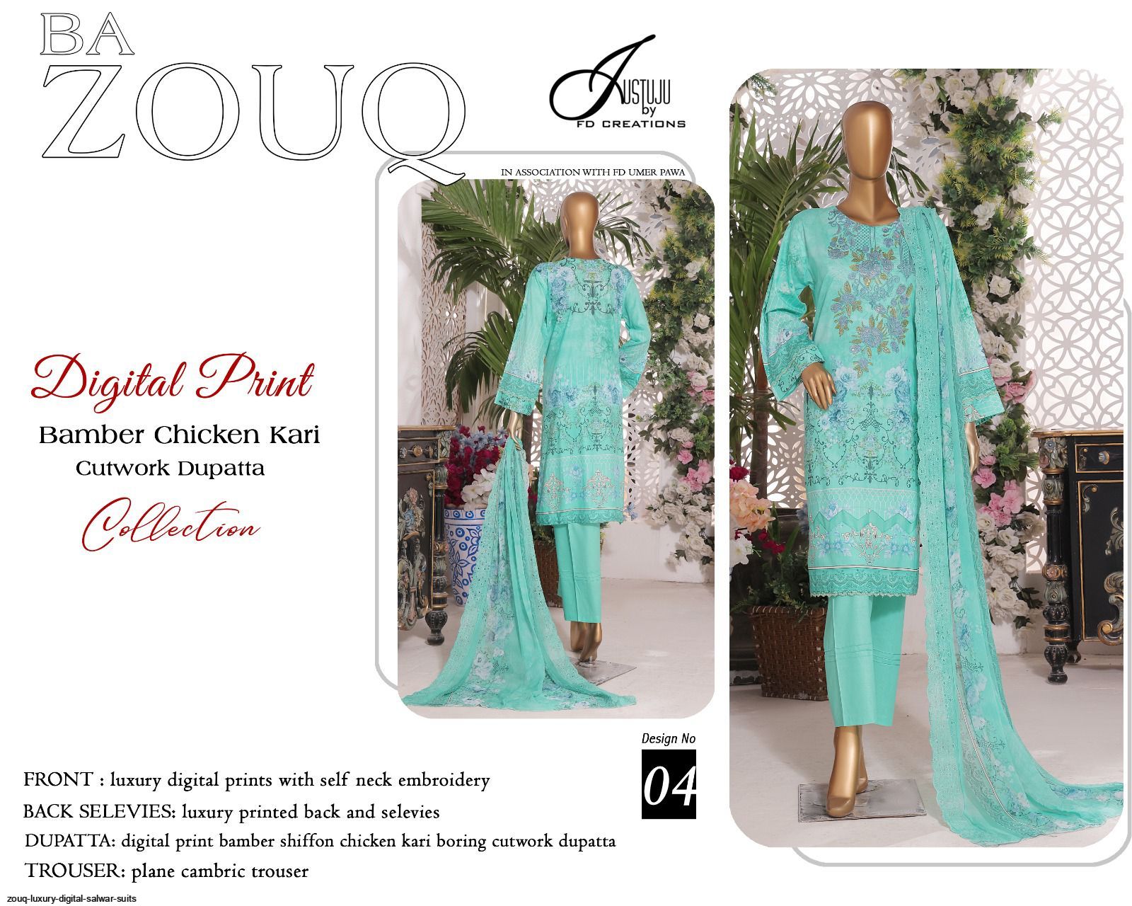 ZOUQ Luxury Digital SALWAR SUITS