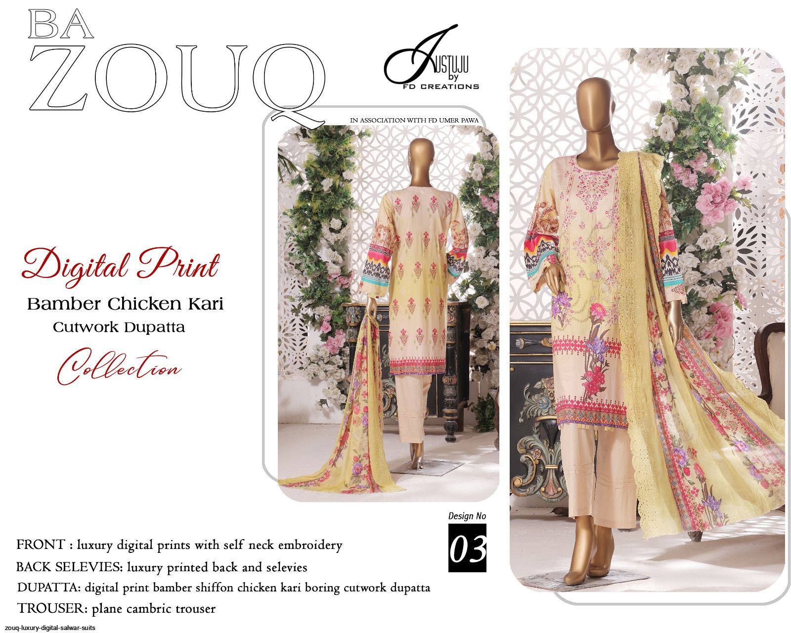 ZOUQ Luxury Digital SALWAR SUITS