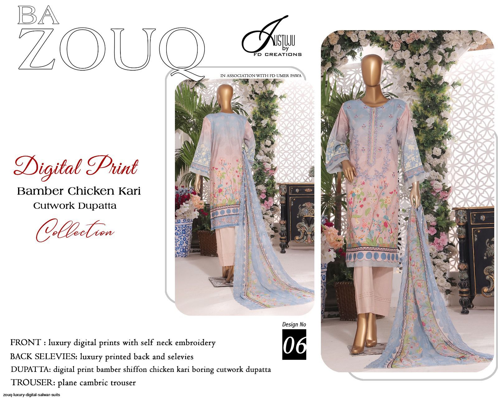 ZOUQ Luxury Digital SALWAR SUITS