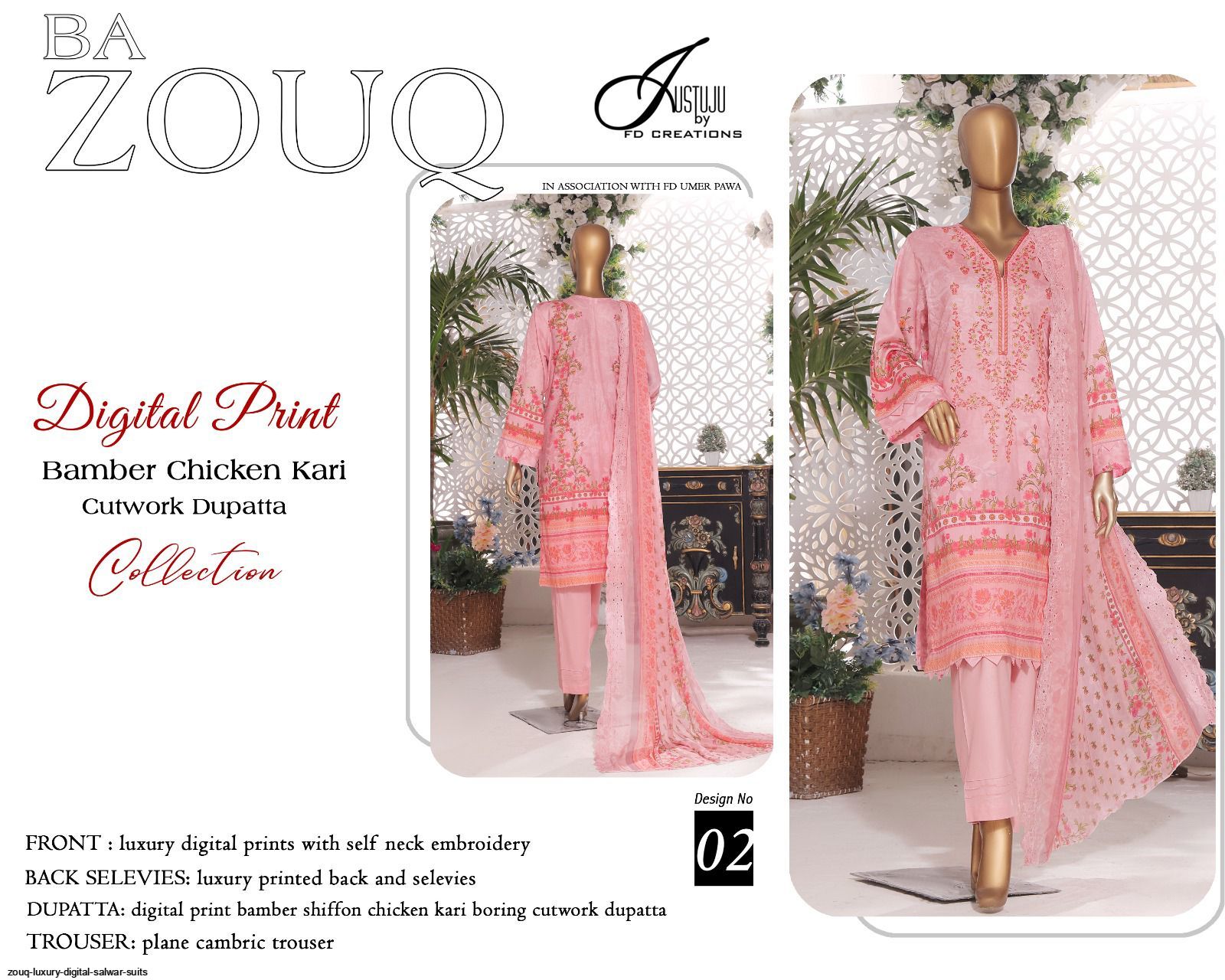 ZOUQ Luxury Digital SALWAR SUITS