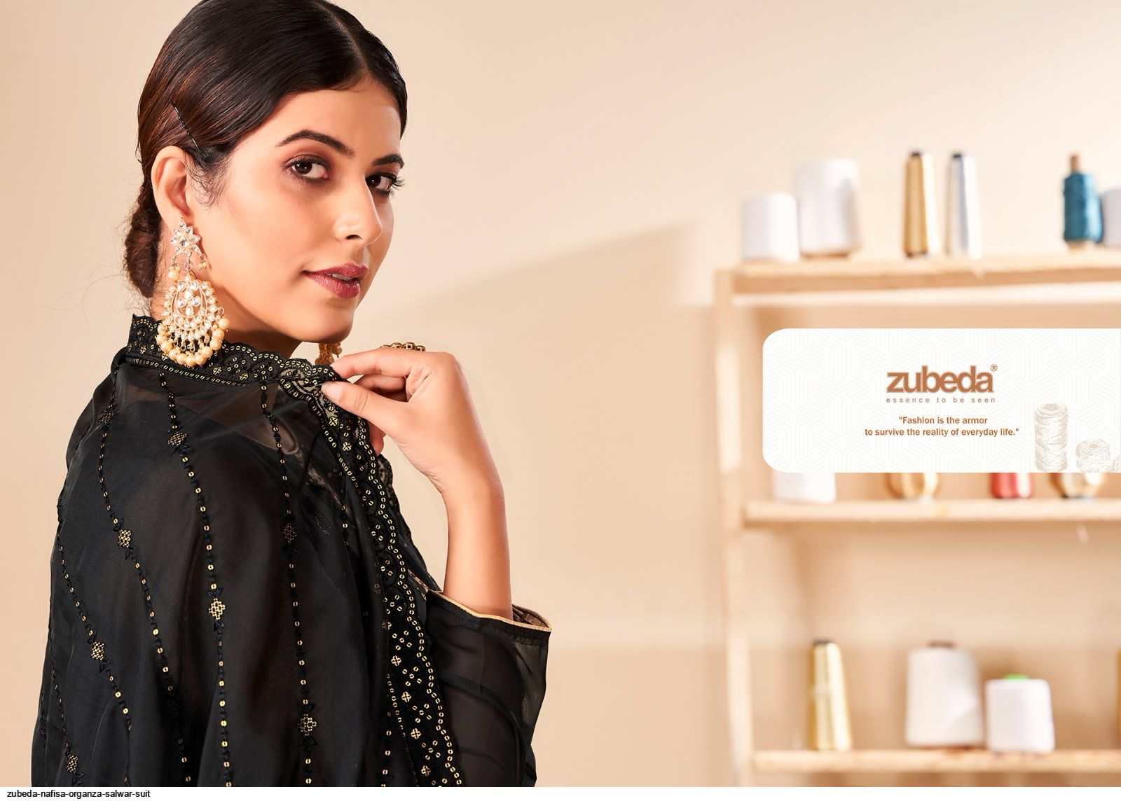 Zubeda nafisa ORGANZA salwar suit